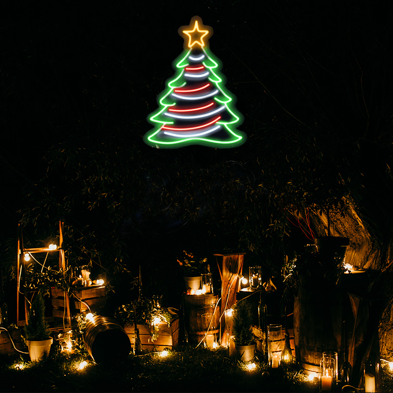 Christmas Tree LED Light Up Signs Christmas Tree neon signs 20 inches ...