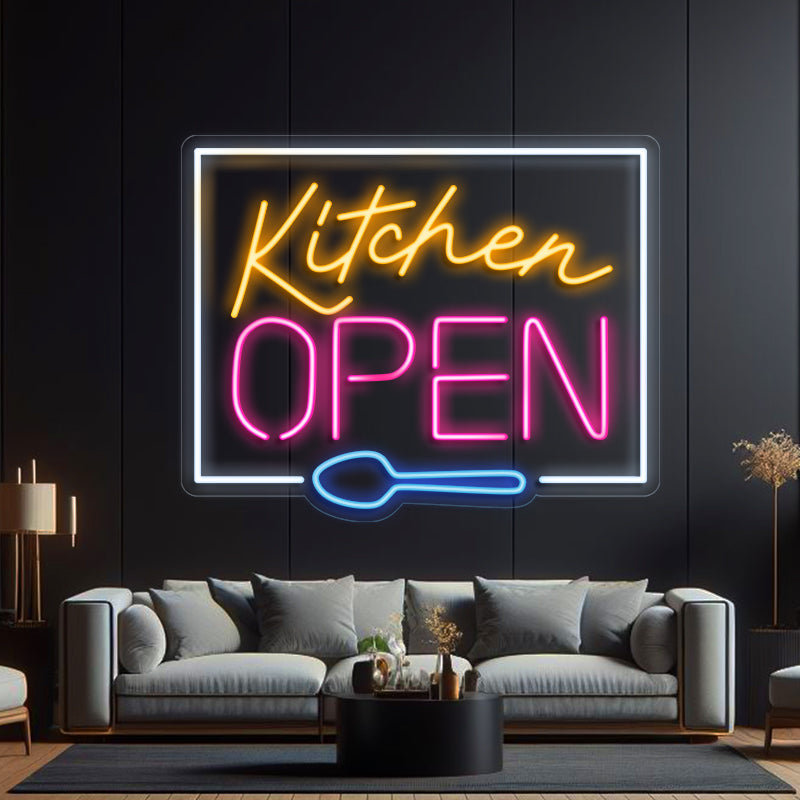 kitchen Open Signs Restaurant Open Signs LED Neon Signs Storefront Neon ...