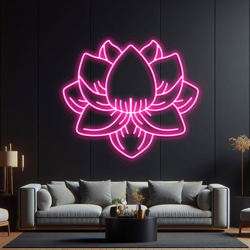 Lotus LED Neon Signs Lotus Neon LightsLotus flower neon sign Lotus neon ...