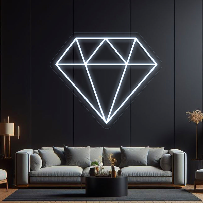 Diamond Neon Sign Diamond LED Lighting Diamond Shaped Neon Lights 16 ...