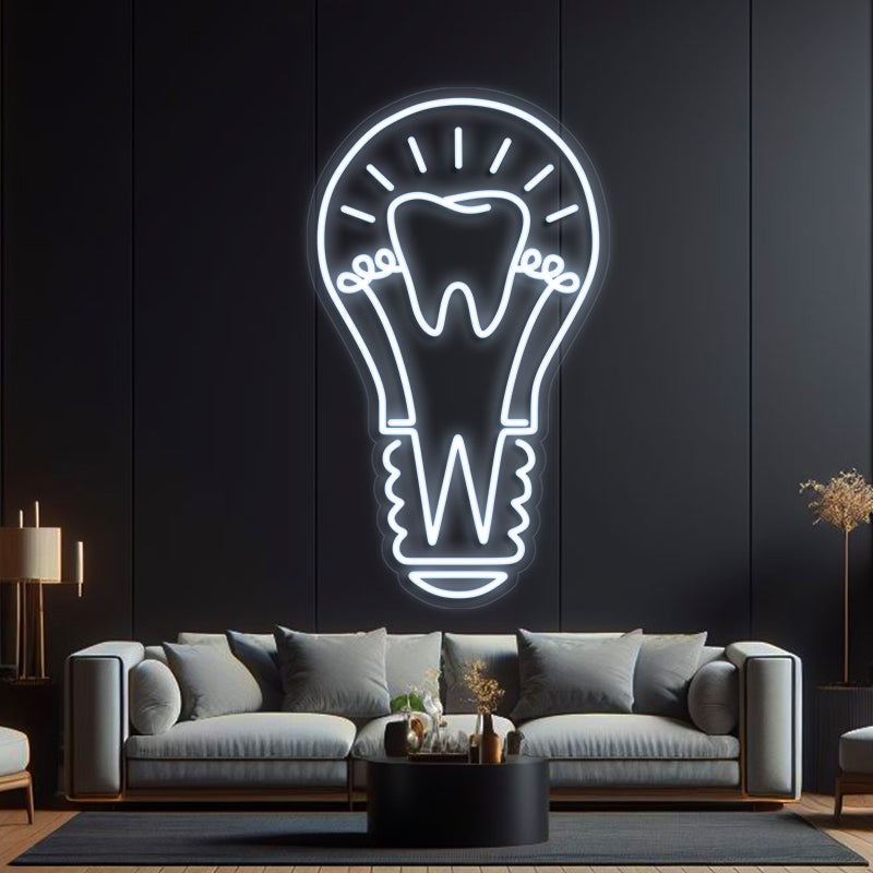 Bulb Light Signs Bulb Shaped Neon Signs Small Neon Signs for Home ...