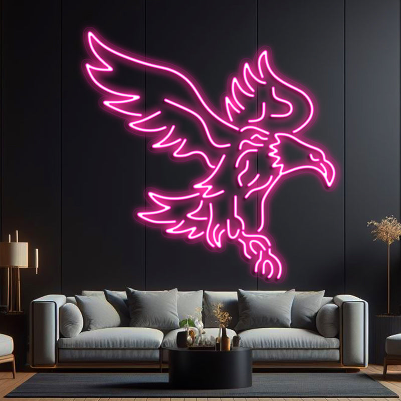 Eagle LED Neon Sign Eagles Neon Lights 30 inches Hawk neon Signs Falcon ...