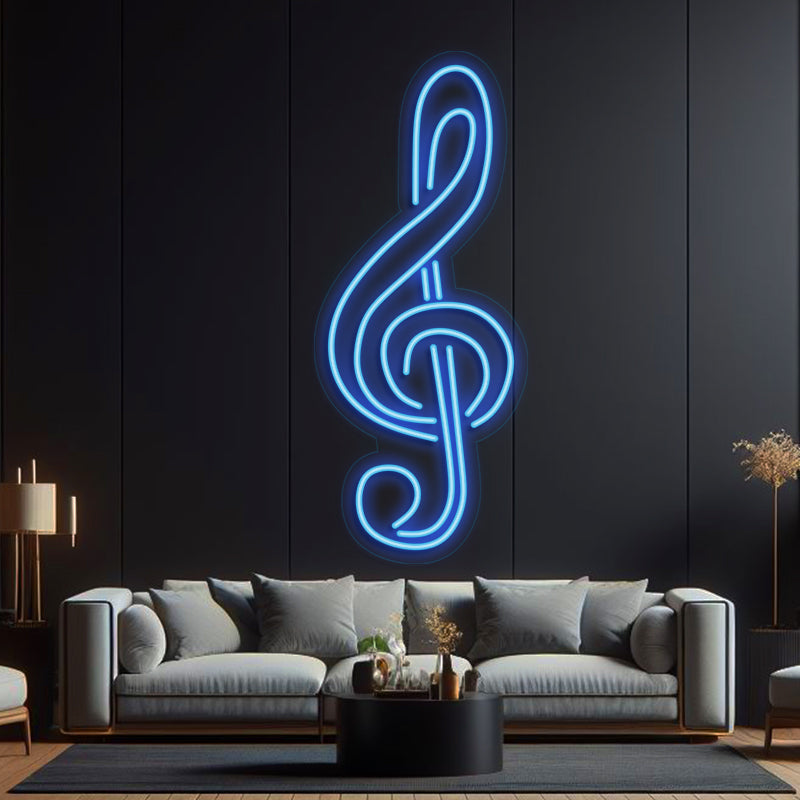 Treble Clef LED Neon Lights – Custom Neon Signs