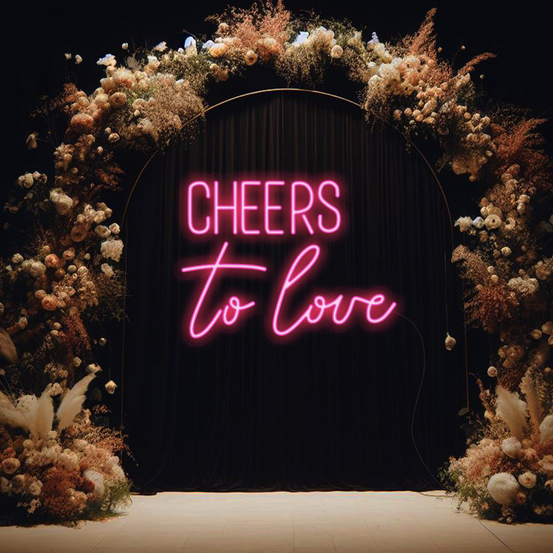 Cheers to Love neon signs wedding neon lighs wedding backdrop ...