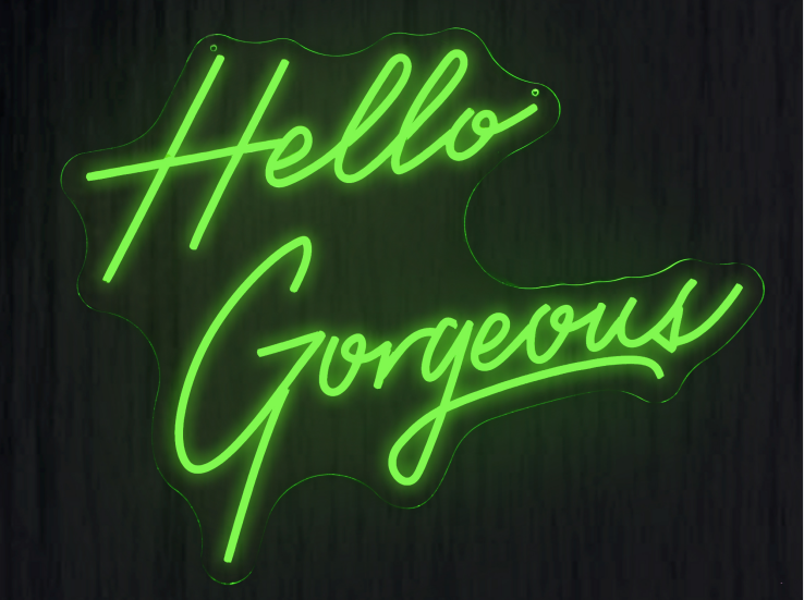 Hello Gorgeous Neon Signs Hello Gorgeous Light Signs Hello Gorgeous LED ...