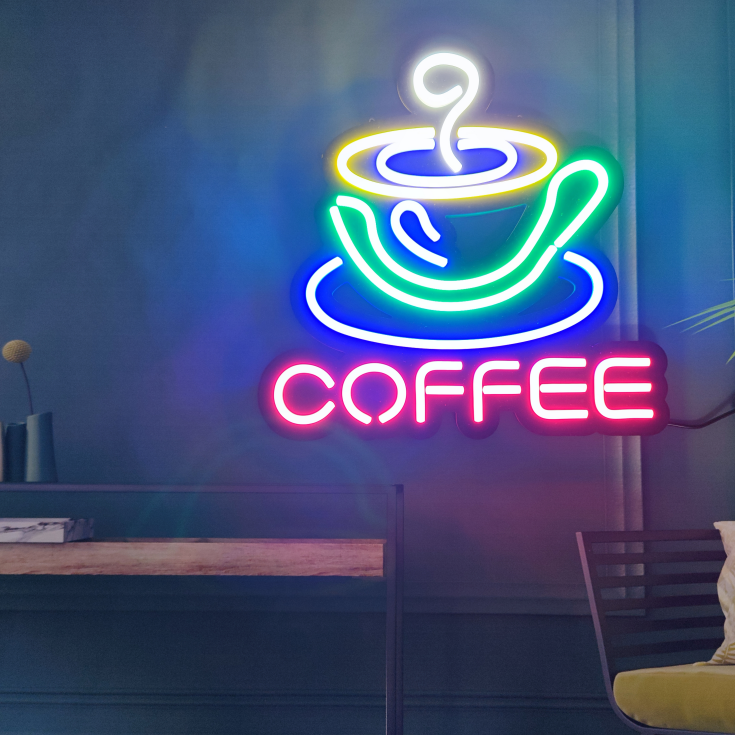 Coffee Light Up Sign Coffee Neon Sign LED Coffee Sign Coffee Shop Sign ...