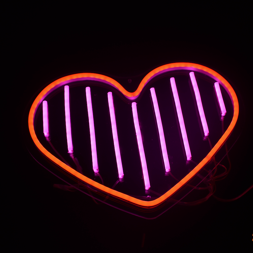 Custom LED Signs-Heart-shape Neon Signs Heart Neon Lights Heart Shaped ...