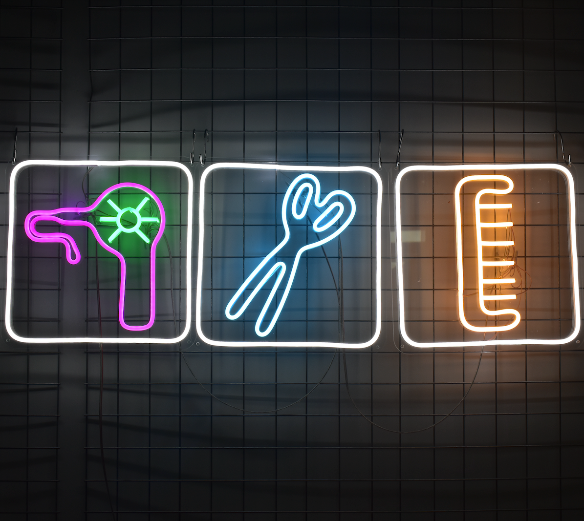 Scissors Neon LED Signs for Hair Studio – Custom Neon Signs