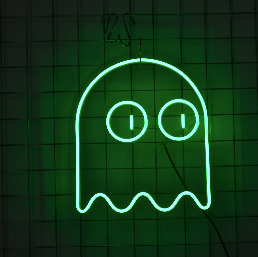 Pacman Neon Signs Man Ghost Neon Lights Small Pacman LED Lights ...