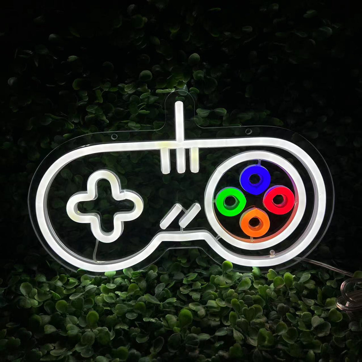 Game Controller LED Neon Sign Game Room Neon Sign Gamepad Shape Neon ...